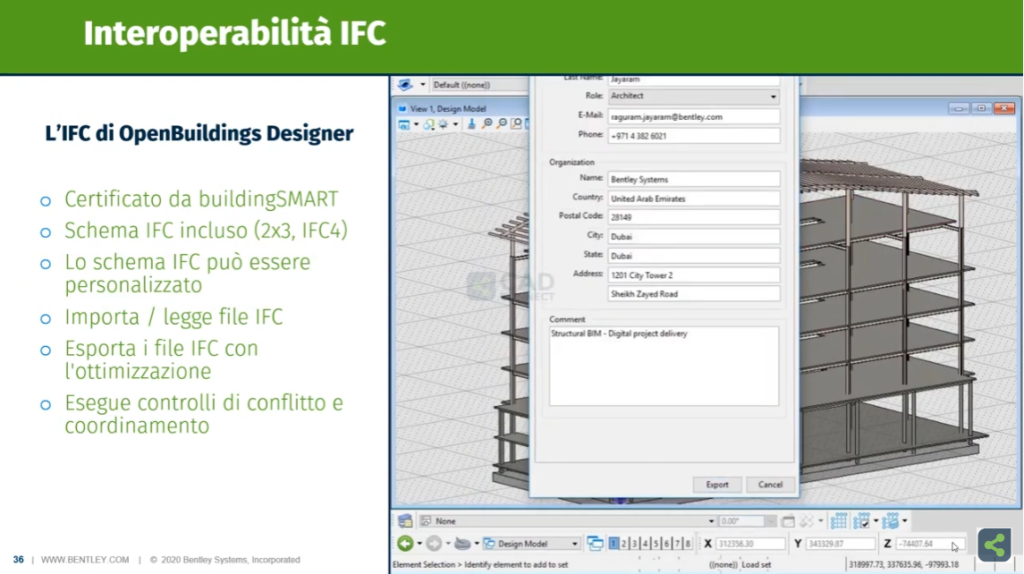 OpenBuildings Designer - Cad Connect